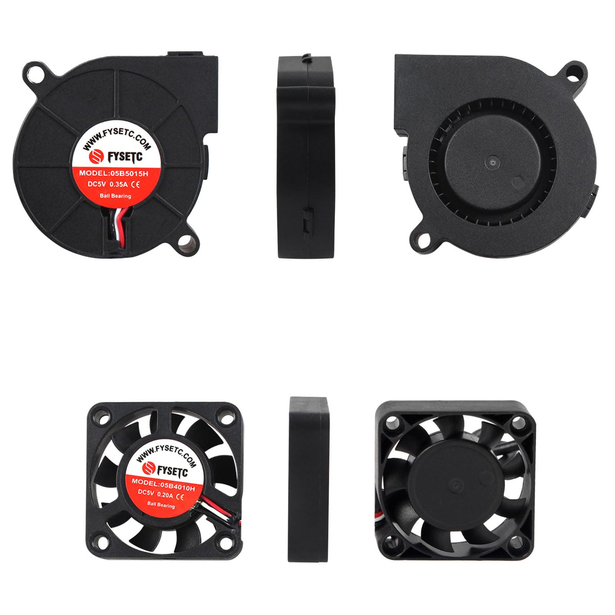 Replacement Fan Set for Prusa MK3 – 5-Pack – makerspace.shop